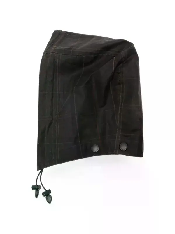 Barbour Tartan-print Drawstring Hood - Green