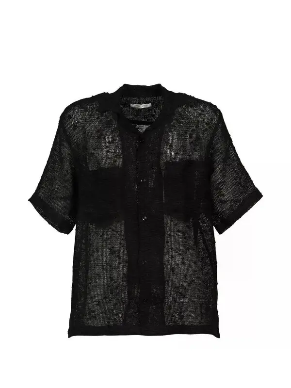 CMMN SWDN Dexter Mesh-knit Shirt