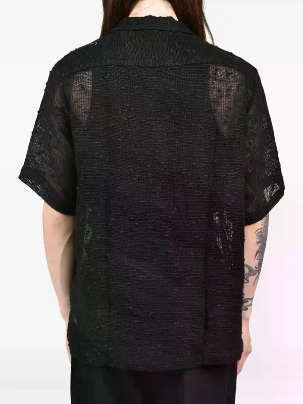 CMMN SWDN Dexter Mesh-knit Shirt