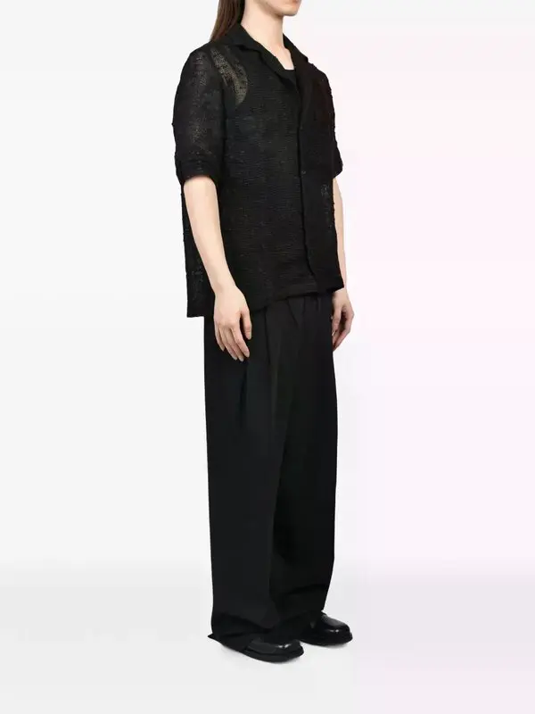 CMMN SWDN Dexter Mesh-knit Shirt