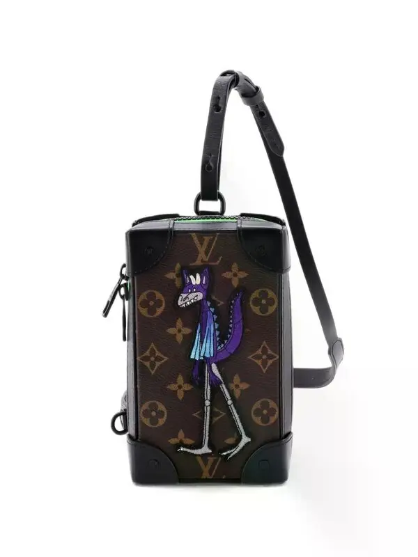 LOUIS VUITTON Soft Trunk Phone Box Crossbody Bag - Black