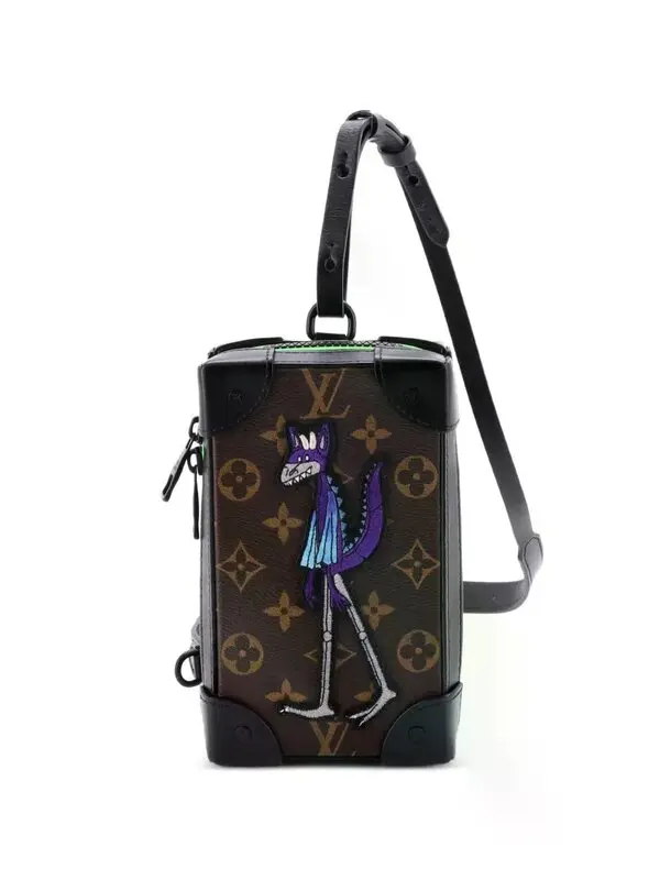 LOUIS VUITTON Soft Trunk Phone Box Crossbody Bag - Black