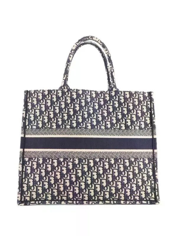 Dior Book Oblique Canvas Tote Bag
