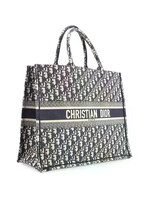 Dior Book Oblique Canvas Tote Bag