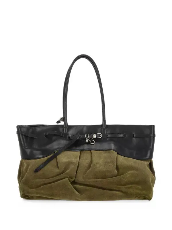 MARGESHERWOOD Soft Grandma Buckled Tote Bag - Green