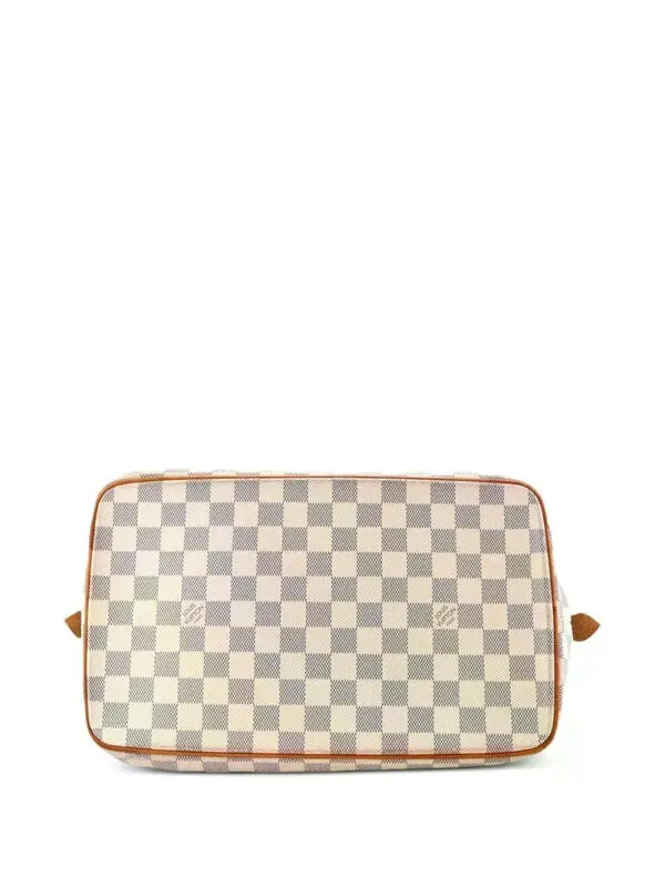 LOUIS VUITTON Damier Mm Saleya Tote Bag - White