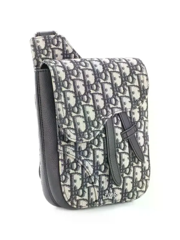 Dior Saddle Rectangular Pouch Oblique Canvas Crossbody Bag
