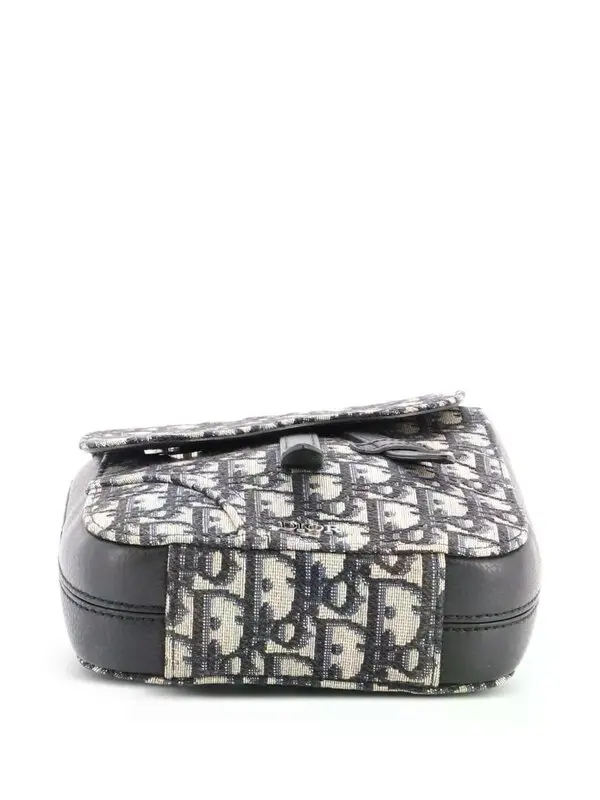 Dior Saddle Rectangular Pouch Oblique Canvas Crossbody Bag