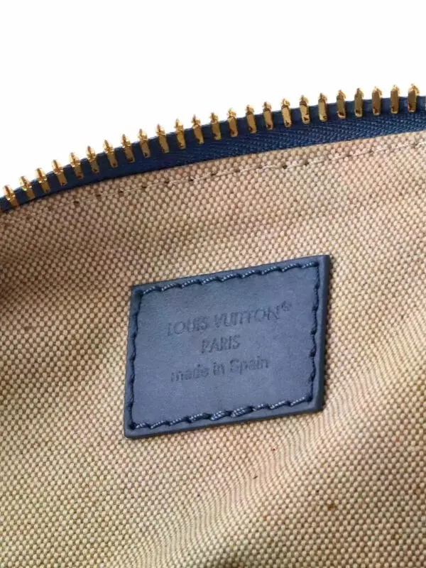 LOUIS VUITTON Speedy Bandouliere Bag 3d Damier Giant Denim Satchel - Blue