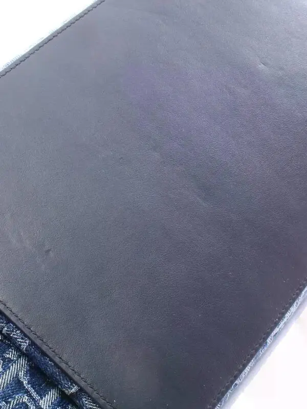 Dior Oblique Denim Toujours Tote Bag - Blue