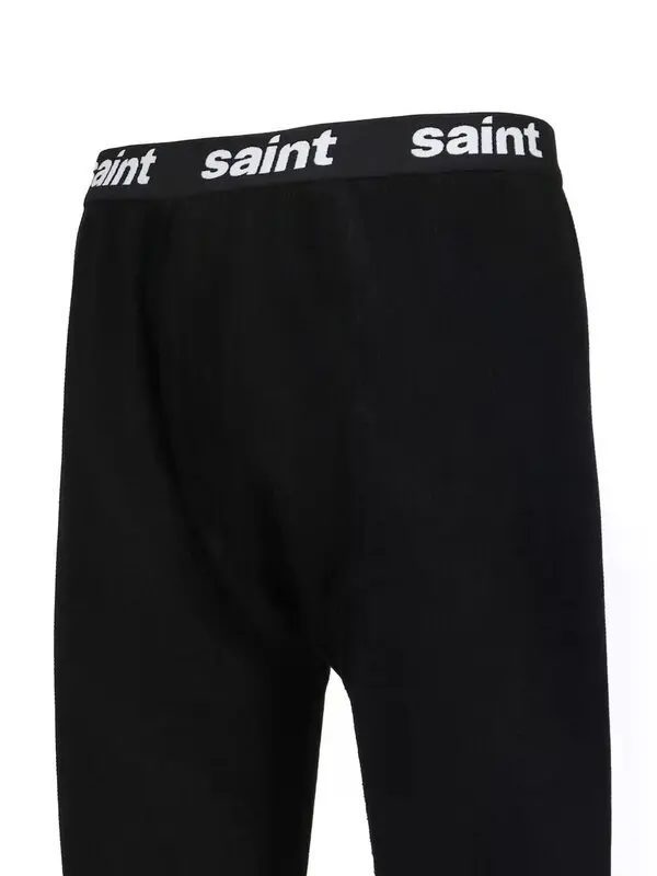 SAINT MXXXXXX Logo-waistband Thermal Leggings