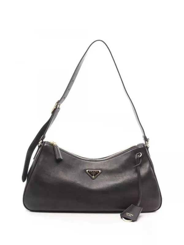 Prada Arque Shoulder Bag - Black