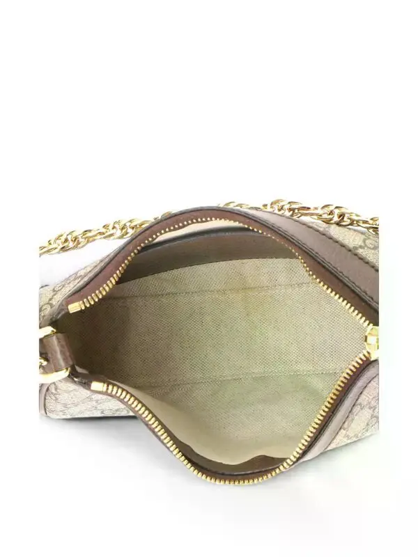 Gucci Ophidia Charm Shoulder Bag Gg Coated Canvas Small Crossbody Bag - Brown