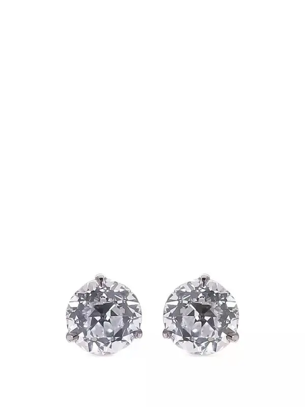 WITH LOVE Travel Lab-grown Diamond Martini Earrings - Silver