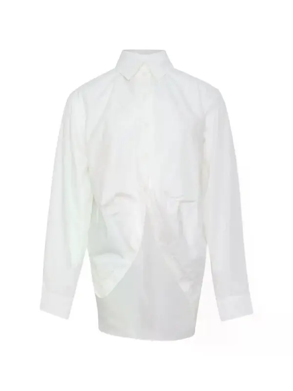LITKOVSKA Draped Cotton Poplin Shirt