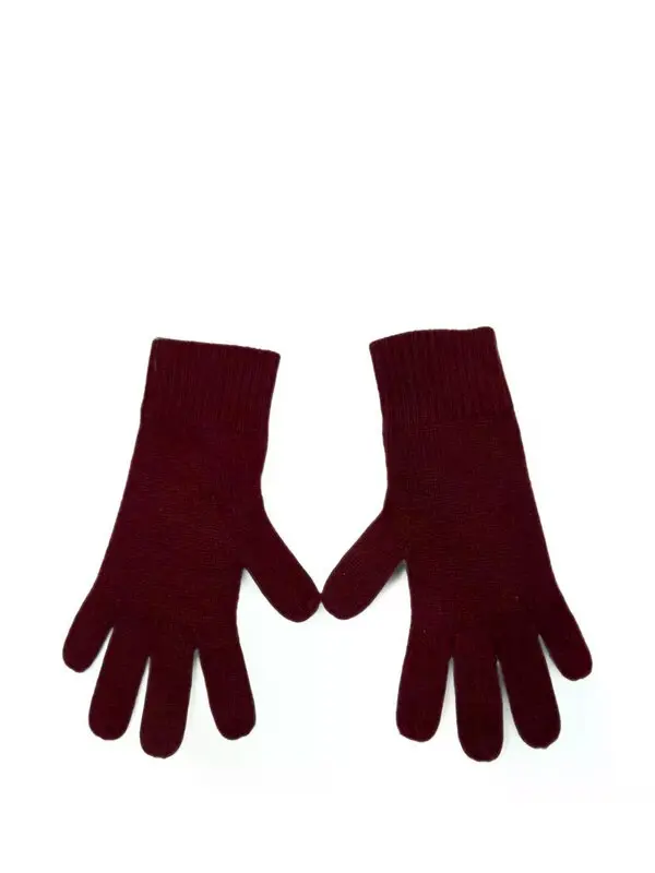 Burberry Rib-knit Cashmere Beanie Hat, Scarf, And Gloves Set