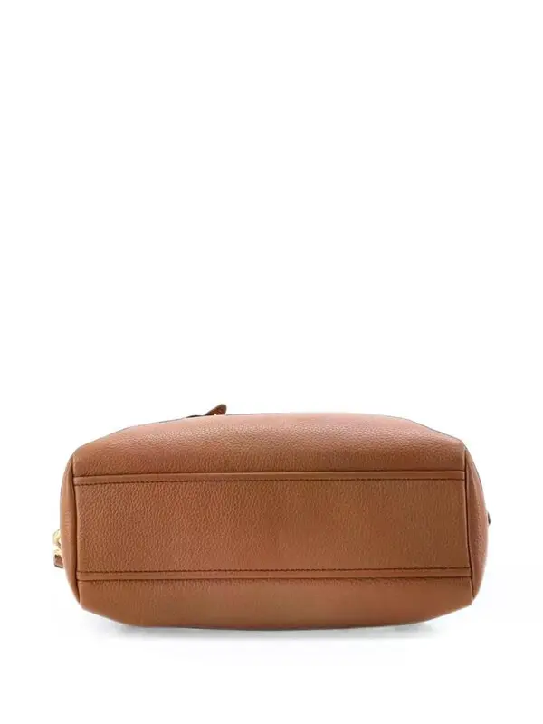 Prada Striped Strap Convertible Bauletto Bag Vitello Phenix Small Satchel