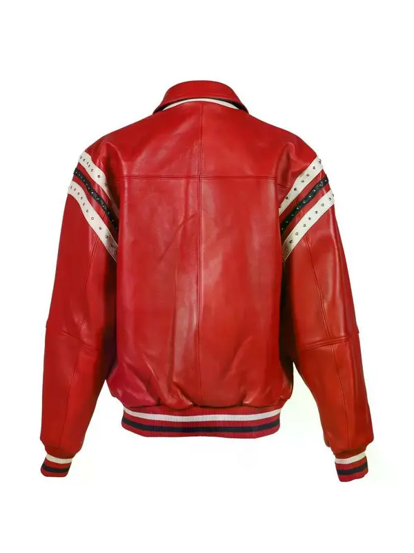 PELLE PELLE Stud-embellished Varsity Jacket