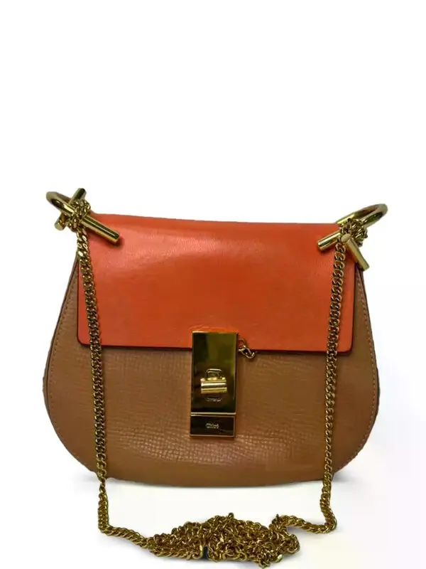 Chloé Mini Drew Shoulder Bag - Orange