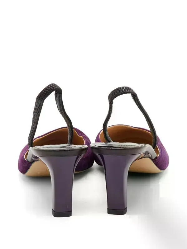 PAUL ANDREW Slingback Heeled Pumps - Purple