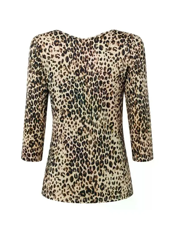 Marella Leopard-print Stretch Top