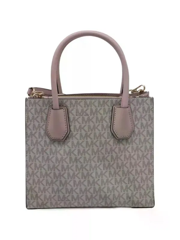 Michael Kors Mercer Signature Logo Crossbody Bag - Neutrals