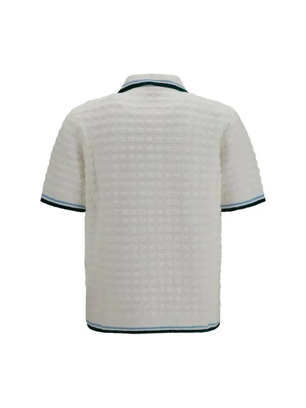Casablanca Short-sleeve Bouclé Polo