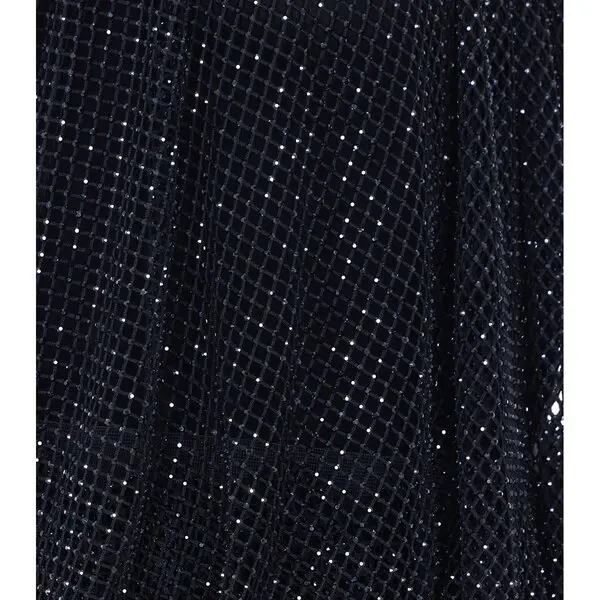 Sportmax Nodo Mesh Top With Crystals