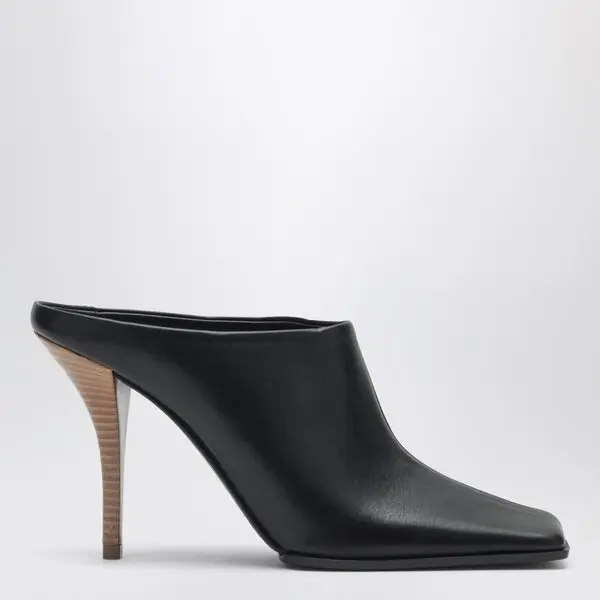 Alaïa Square Leather Mules - Black