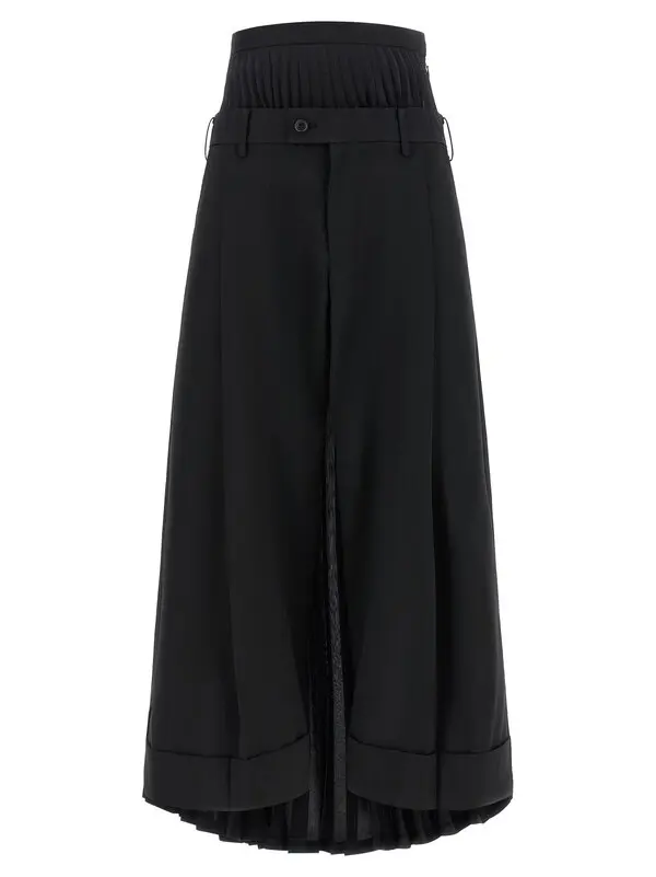 Junya Watanabe Wool Blend Pleated Trousers