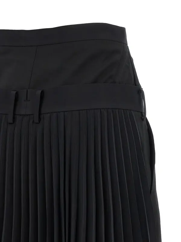 Junya Watanabe Wool Blend Pleated Trousers