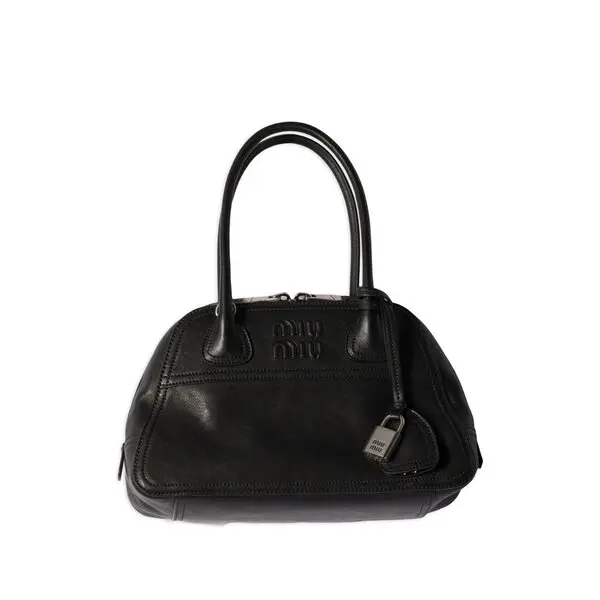 Miu Miu Leather Vivant Tote Bag