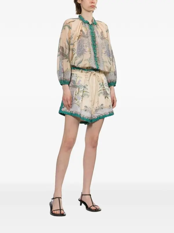 Zimmermann Indra Linen Shorts