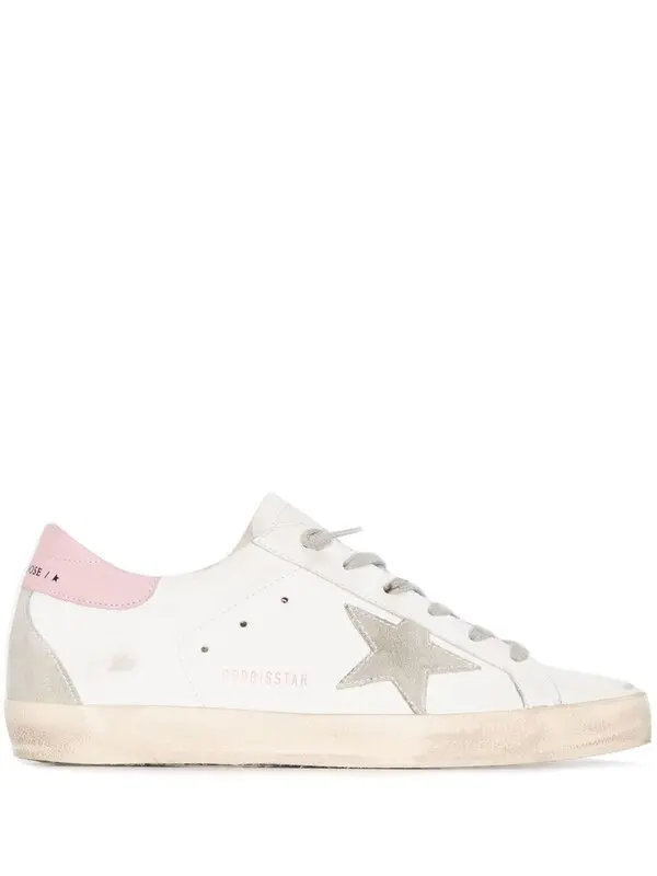 GOLDEN GOOSE Super-star Leather Sneakers - Multicolor