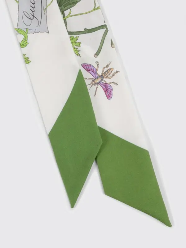 Gucci Floral Print Silk Bandeau
