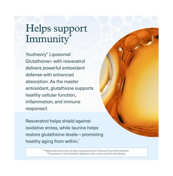 YOUTHEORY Liposomal Glutathione With Resveritrol