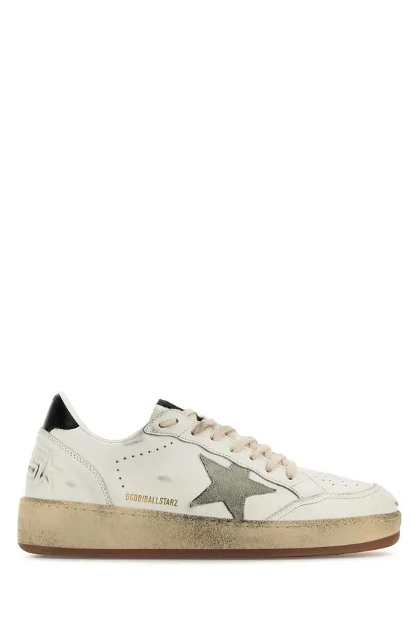 GOLDEN GOOSE Leather Ball Star 2 Sneakers - White