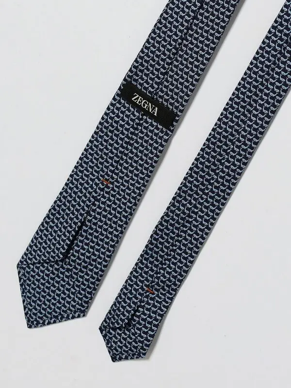 Zegna Printed Silk Tie