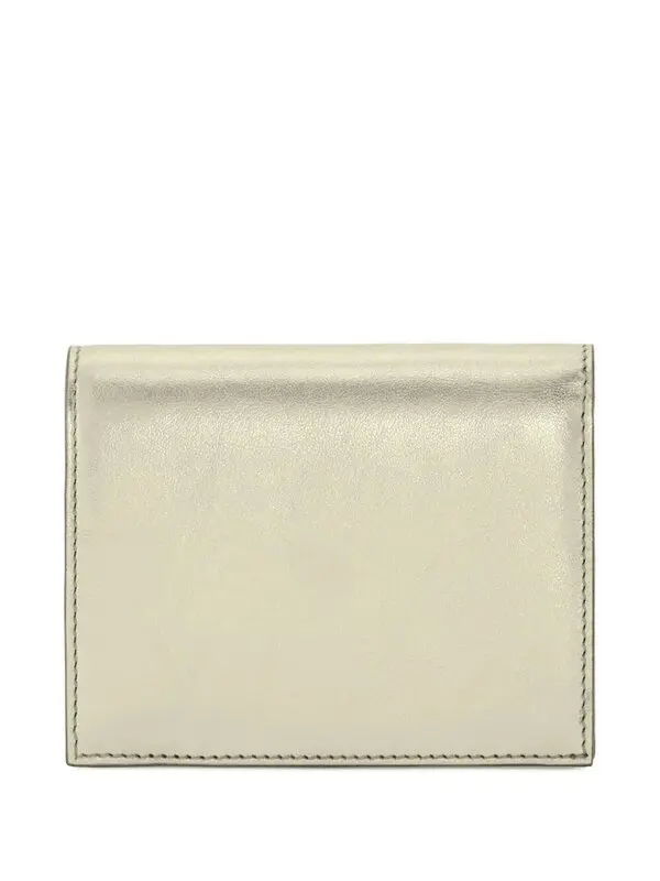 FERRAGAMO Gancini Laminated Leather Compact Wallet