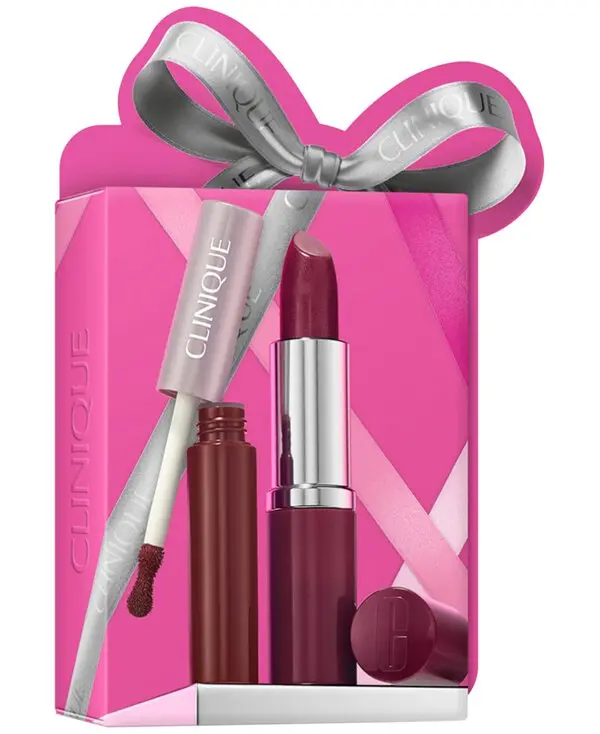 CLINIQUE 2-piece Pop For Treats Lipstick & Lip Gloss Duo Set - No Color