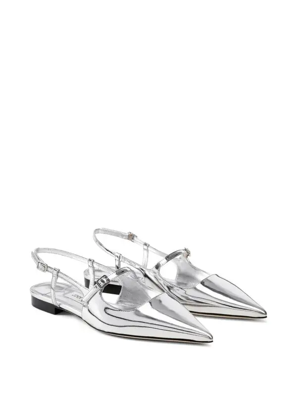 JIMMY CHOO Didi Leather Ballet Flats