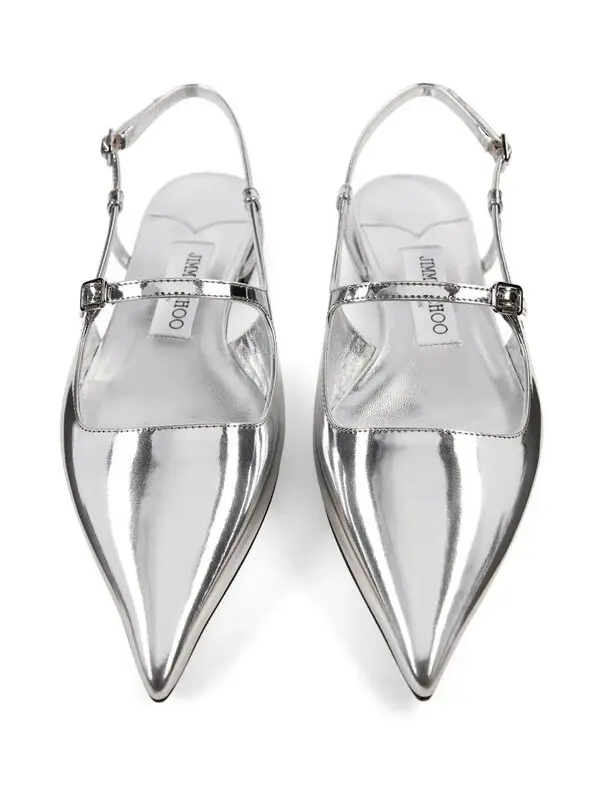JIMMY CHOO Didi Leather Ballet Flats
