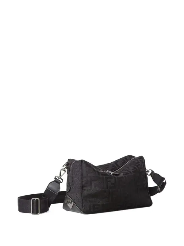 Fendi Squared Ff Lui Medium Leather And Nylon Bag