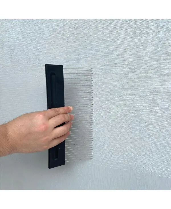 XDOVET Stainless Steel Graining Tool Wall Texture Scarifier Plaster Art Scraper