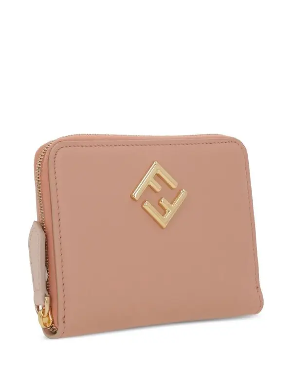 Fendi Ff Diamonds Zip Around Medium Wallet