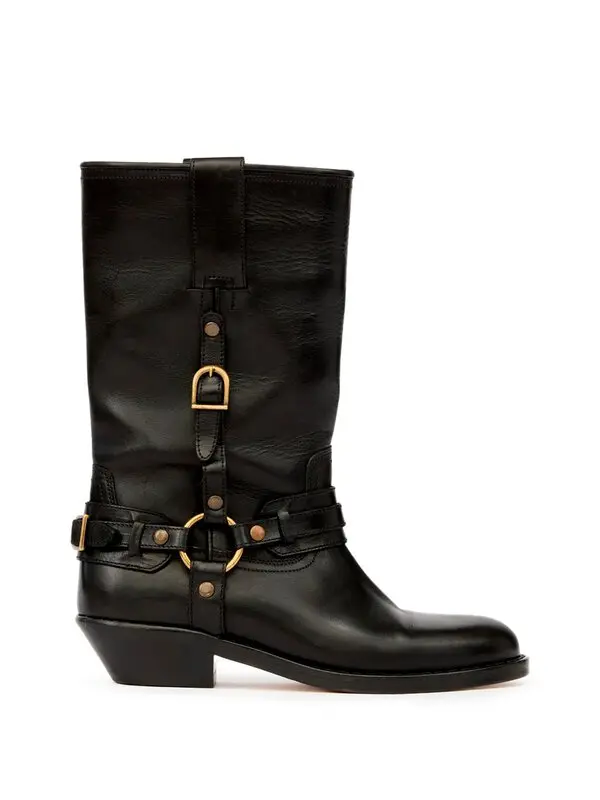 Isabel Marant Étoile Heiko Leather Boots With Straps