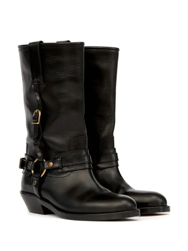 Isabel Marant Étoile Heiko Leather Boots With Straps