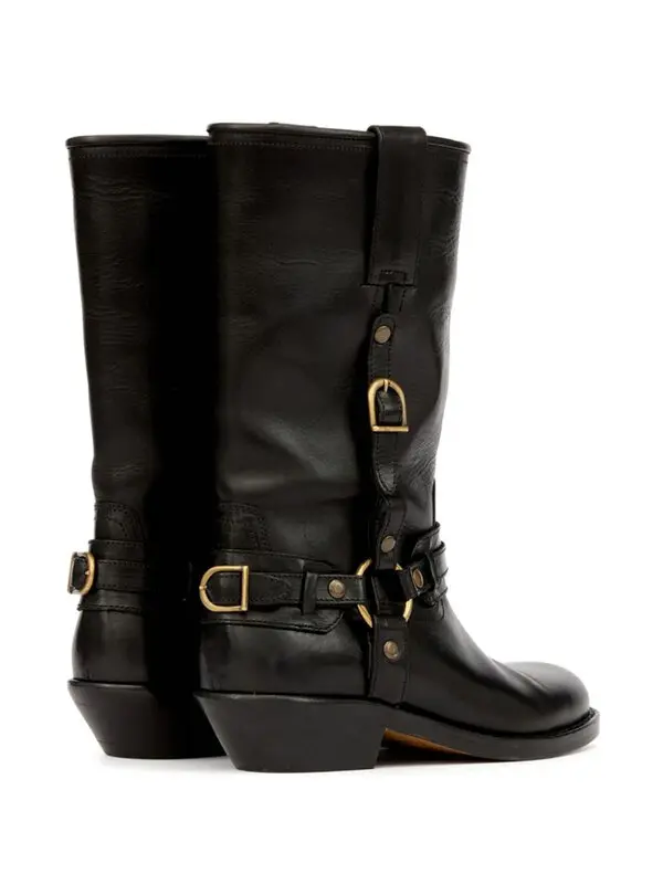 Isabel Marant Étoile Heiko Leather Boots With Straps