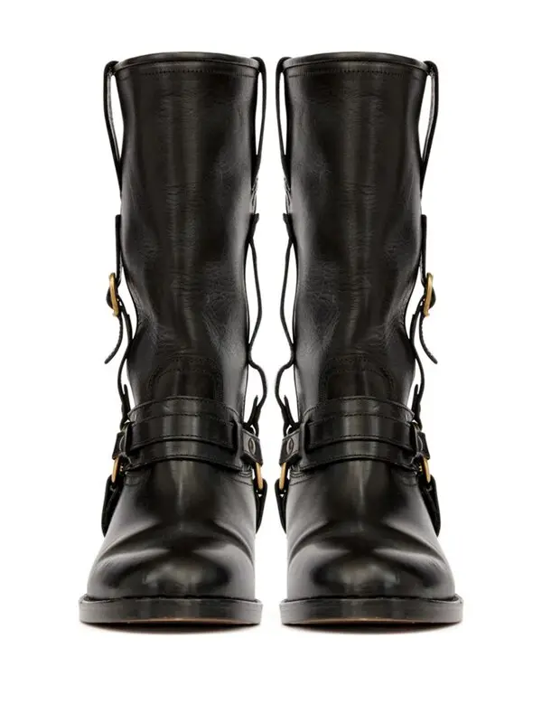 Isabel Marant Étoile Heiko Leather Boots With Straps