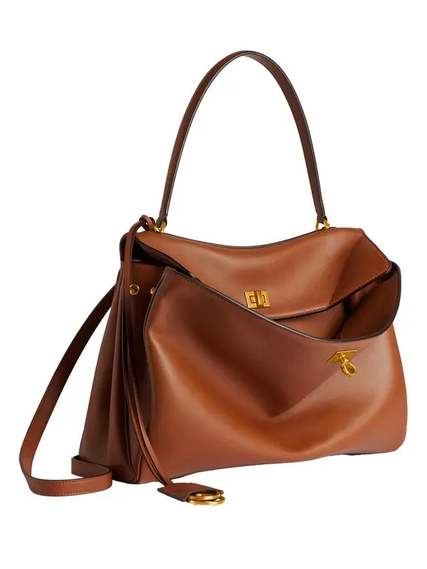 Balenciaga Rodeo Medium Smooth Leather Handbag